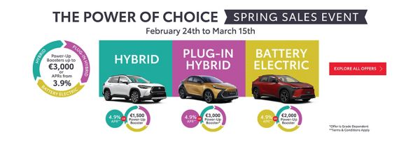 New and Used Cars, Car Finance & Service | Toyota Ireland