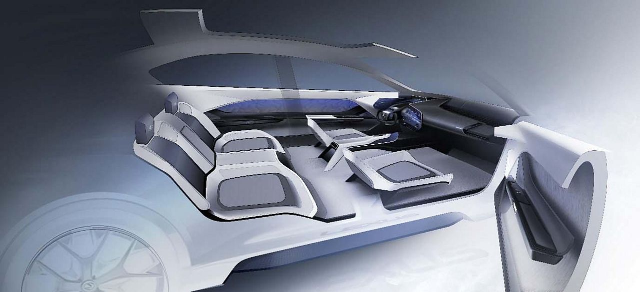 futuristic car interior